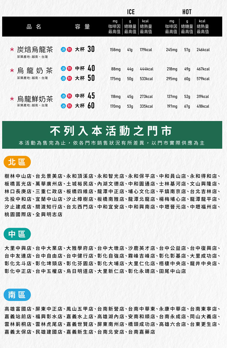 85度C烏龍系列飲品 享第2杯半價 | beanfun!